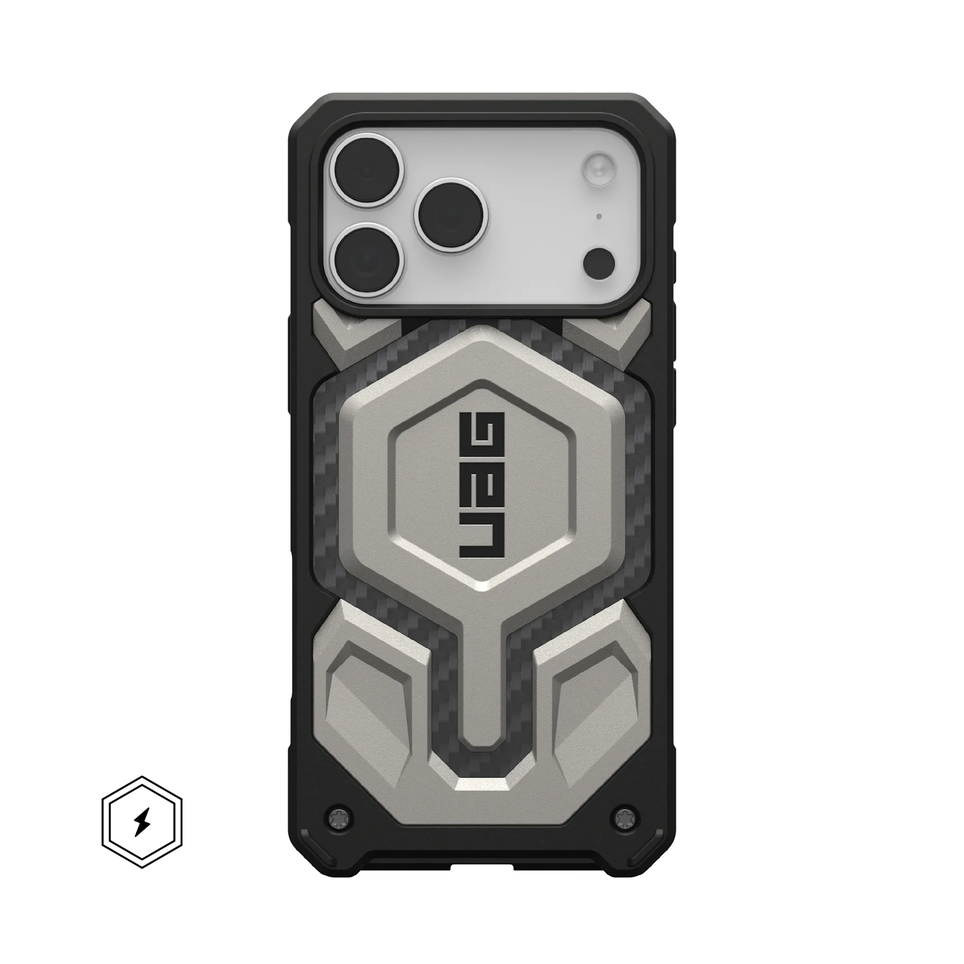 UAG MONARCH PRO IPHONE 17-17 PRO MAX CASE – Titanium